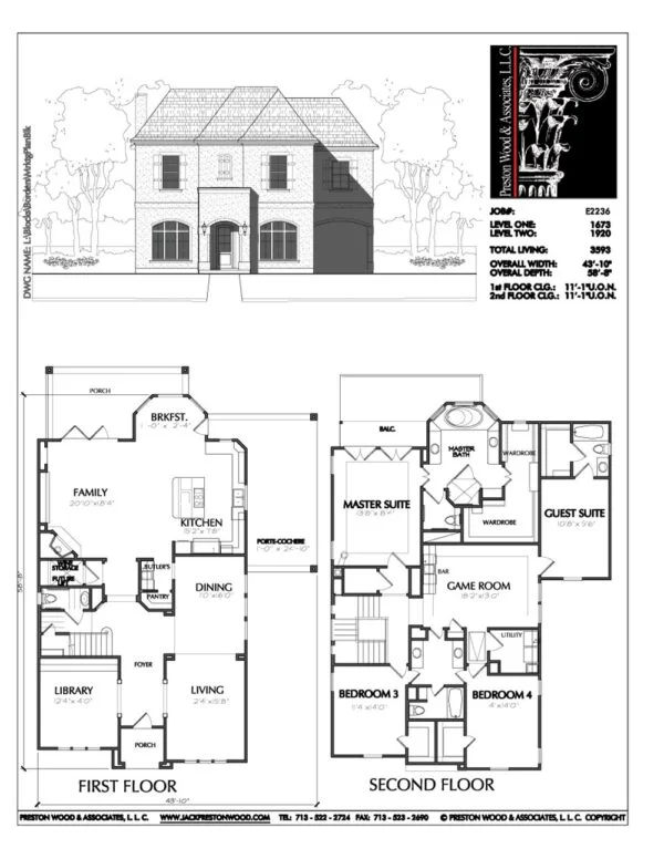 Urban Home Plans, Zero Lot Line Home Plans, Narrow House Design