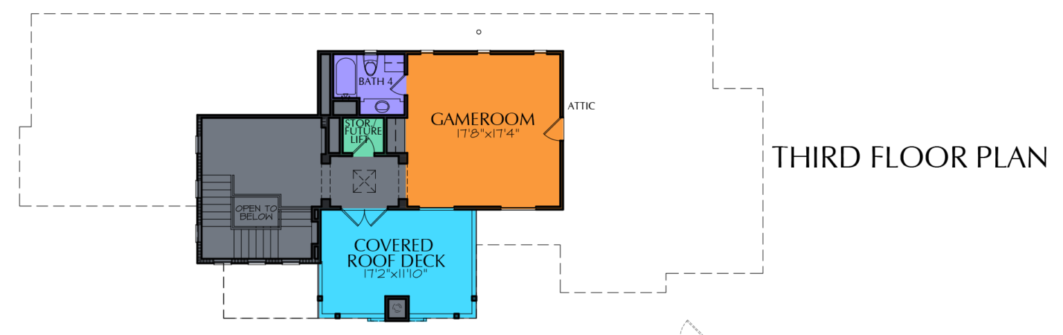 Three Story Home Plan