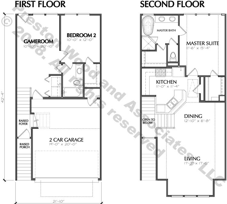 Simple 2 Story House Floor Plans