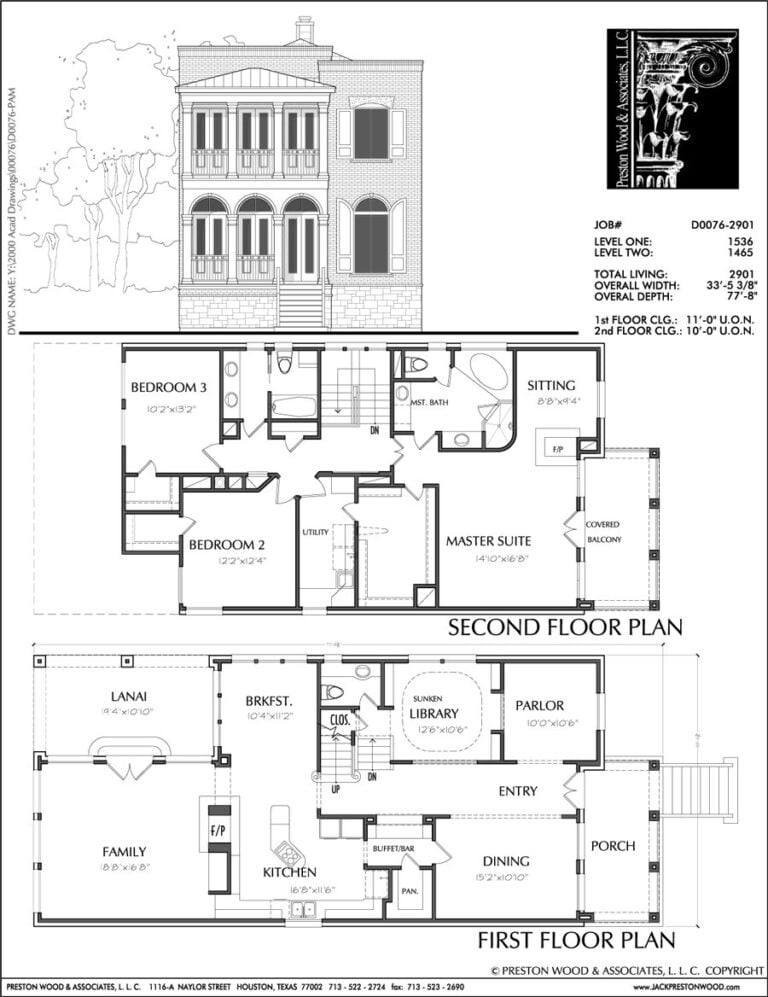 New Two Story Family Home Plans, Custom House Floor Plan Blueprint Des