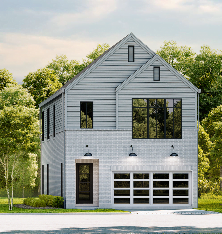 Two Story Small Home Plan E9026 B1.1 - Jack Preston Wood