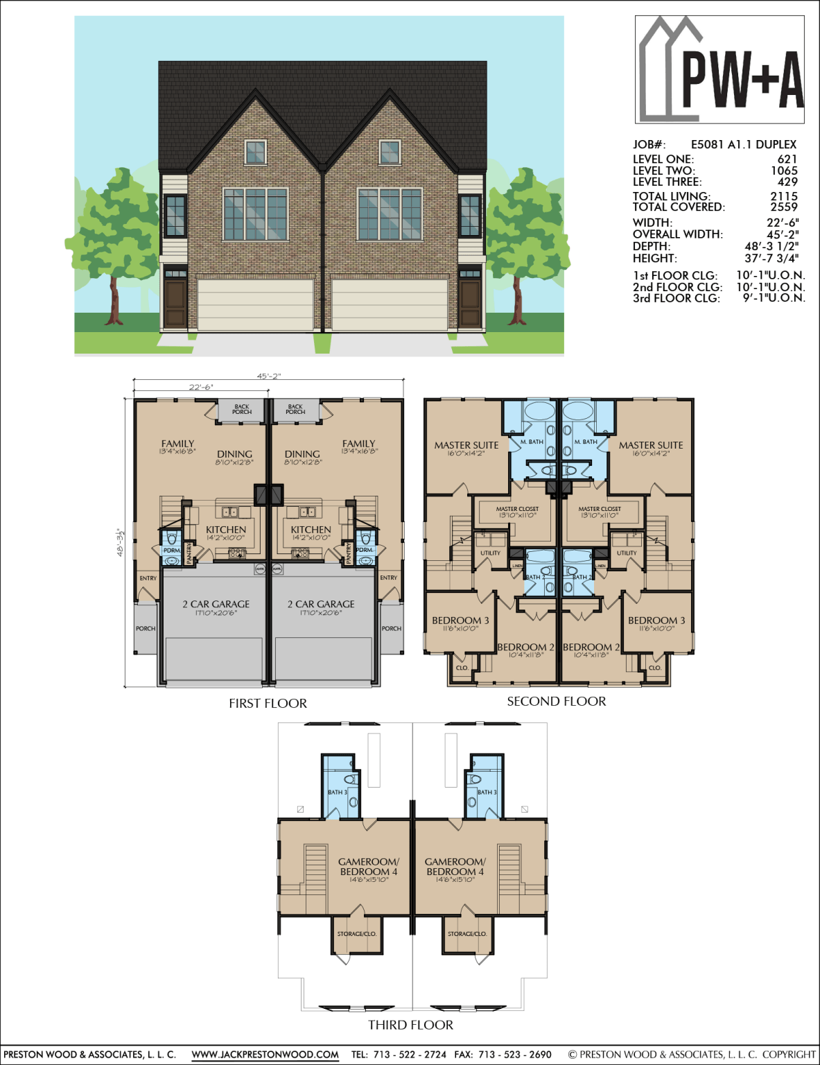 Small, Affordable Two Story Home Plan